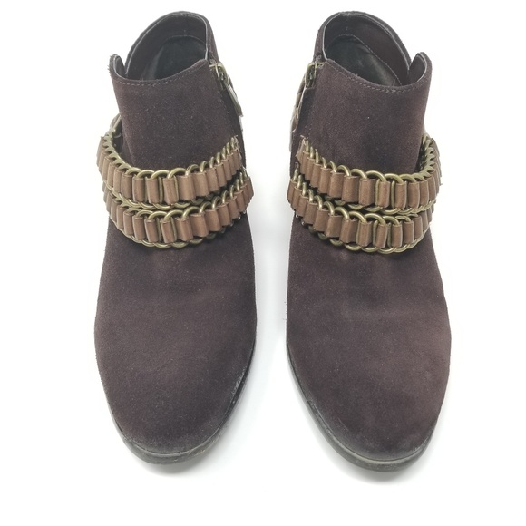 Sam Edelman | Shoes | Sam Edelman Posey Ankle Bootie Brown Suede 75 ...